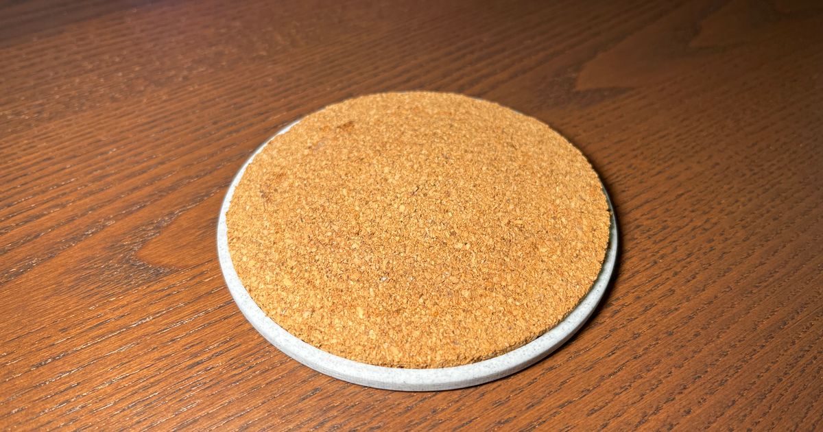 Coaster with cork option by Tim Fechner | Download free STL model ...
