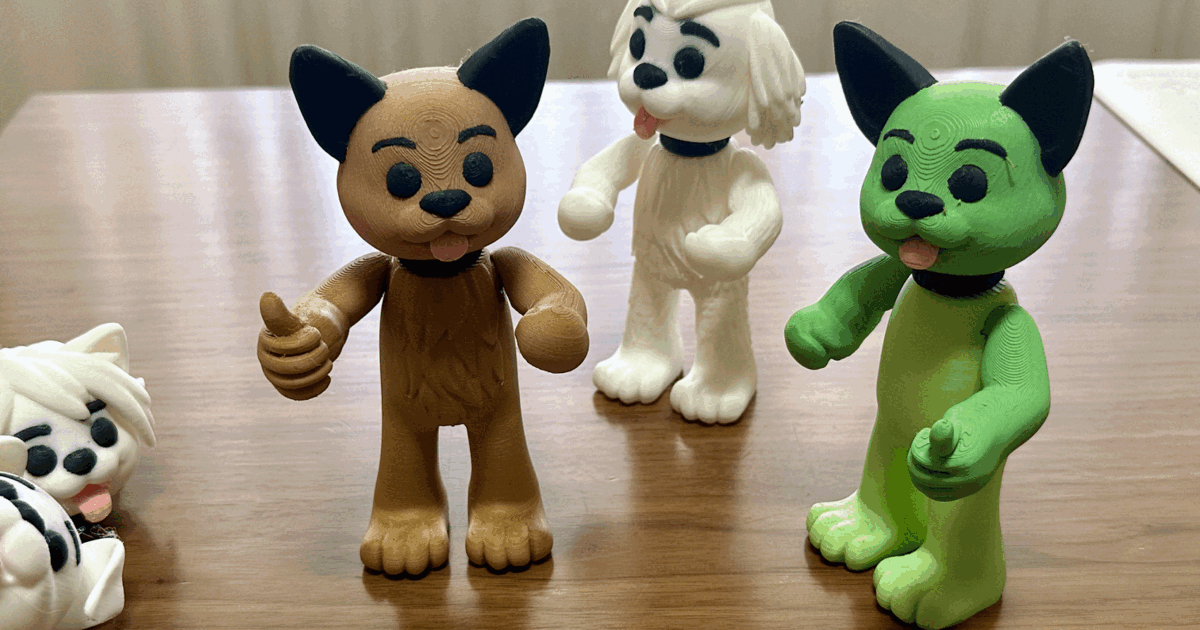 Modular Jointed Dogs by 3DPrintable | Download free STL model ...