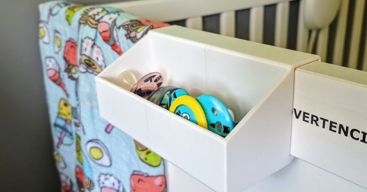 Sundvik Pacifier Bin by HazardousOmega | Download free STL model ...