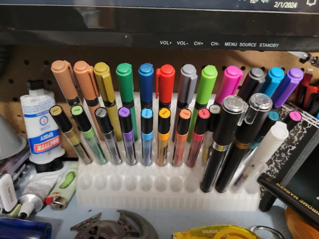 paint marker holder by john | Download free STL model | Printables.com