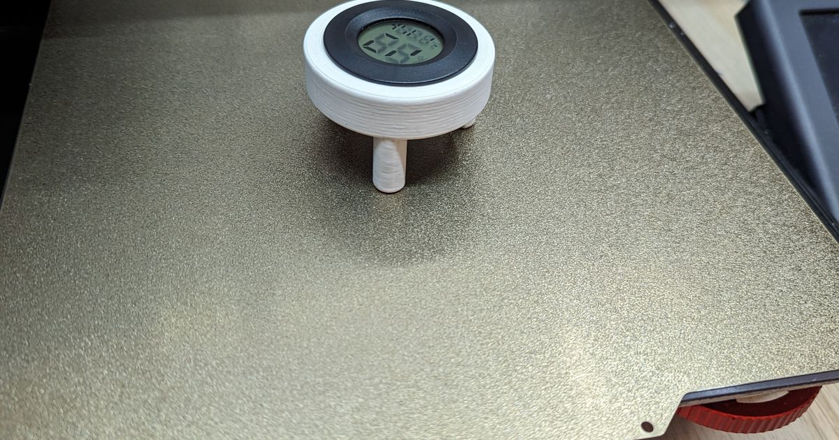 Hygrometer Holder by Dergunia | Download free STL model | Printables.com