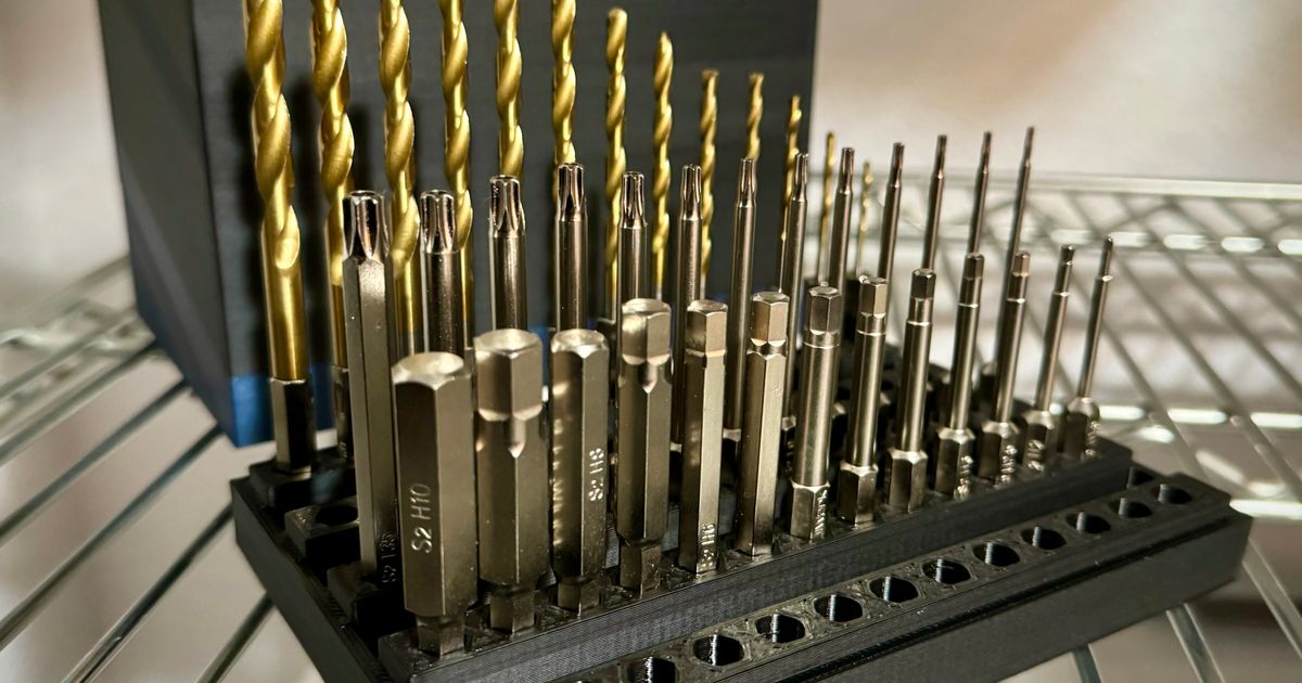 Drive bit holder/container by RandSchlemiel | Download free STL model ...