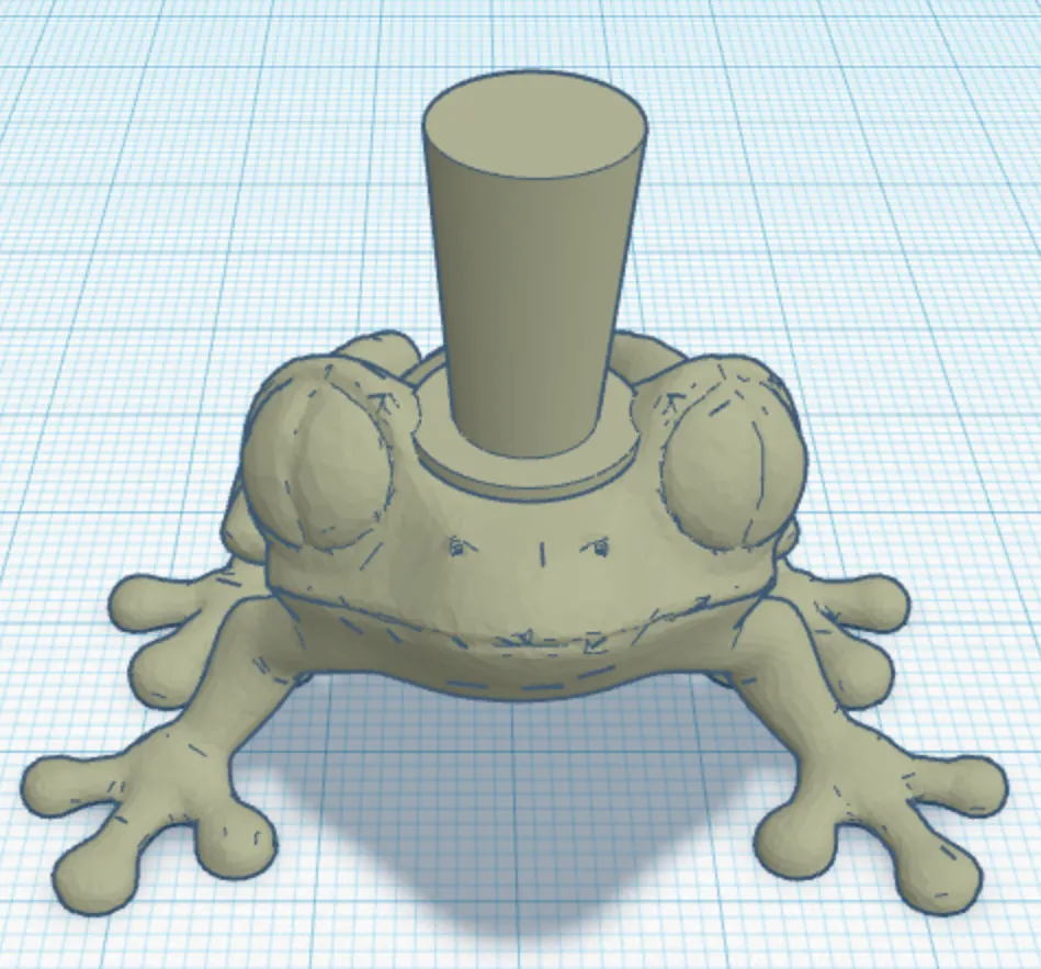 tree frog with top hat by @3dprints by dev | Download free STL model | Printables.com