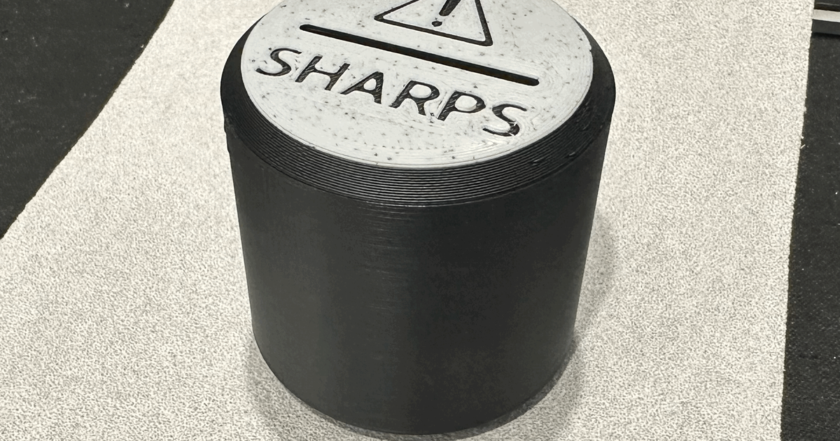 Scalpel and Blade Sharps Disposal Container by Matt | Download free STL ...