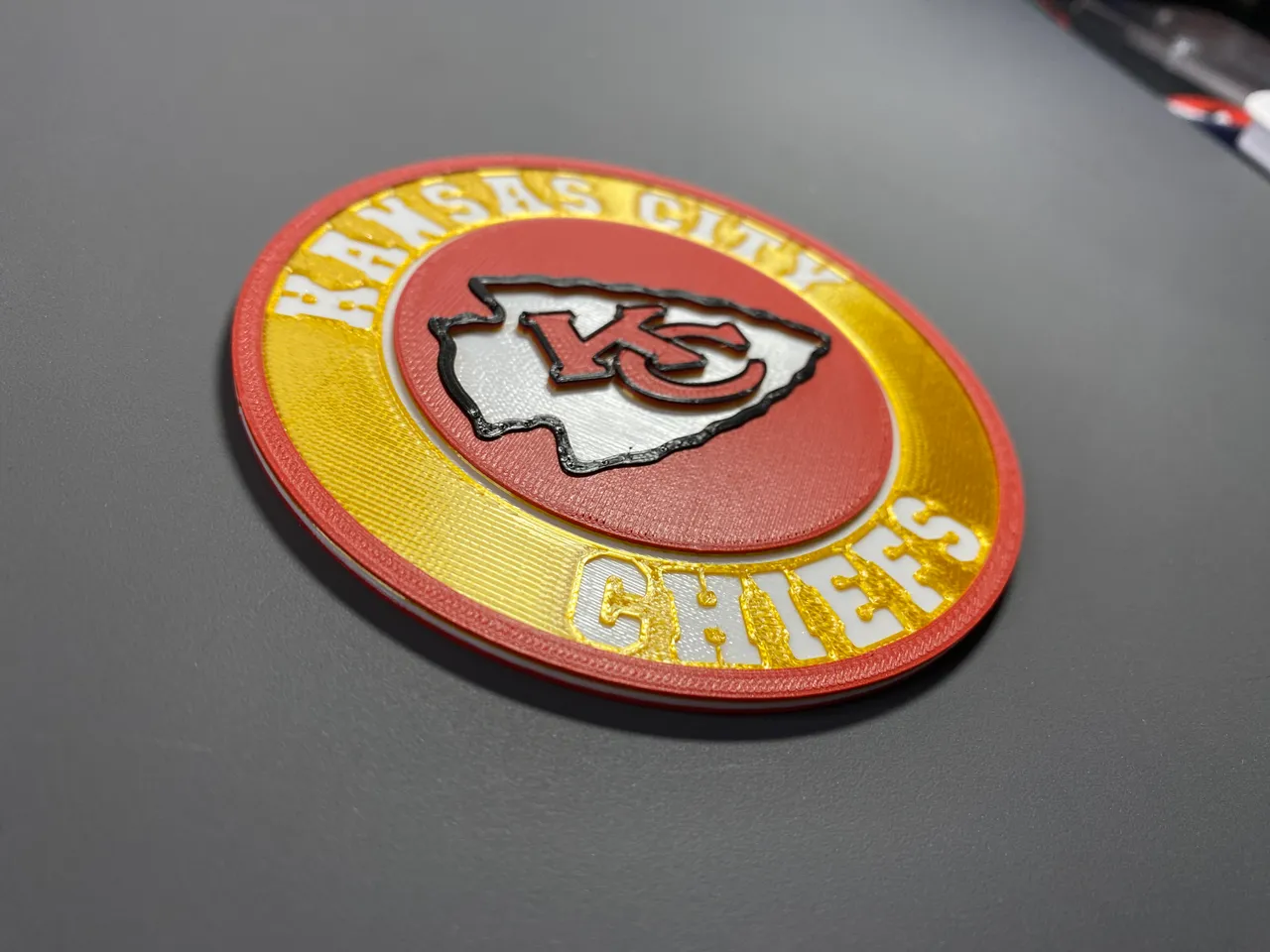 Kansas City Chiefs Coaster by nerdyviews | Download free STL model ...