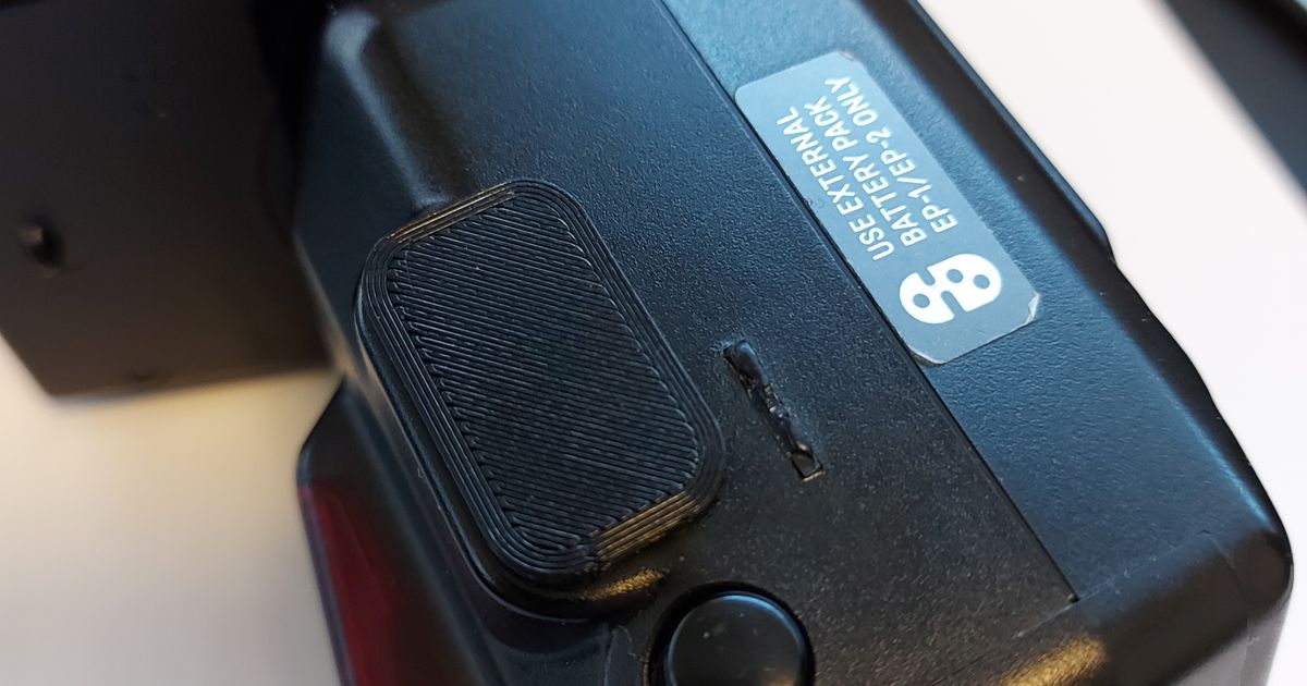 Sony / Minolta Flash Terminal Port Cover by maskedman | Download free ...