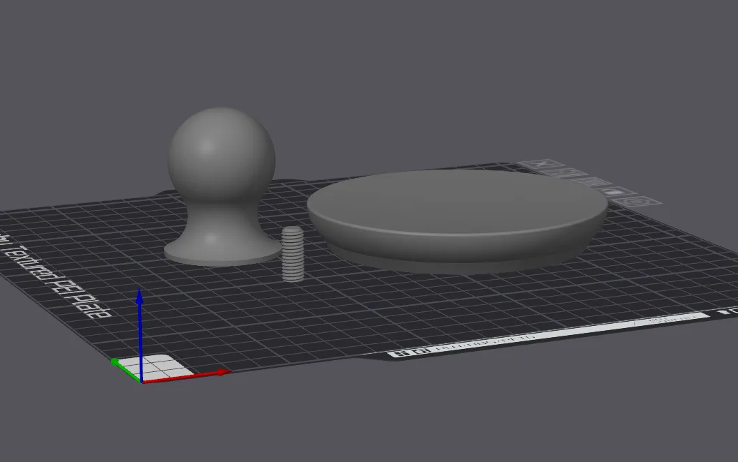 Threaded Burger Press & Handle with Screw by ub3rmario | Download free ...