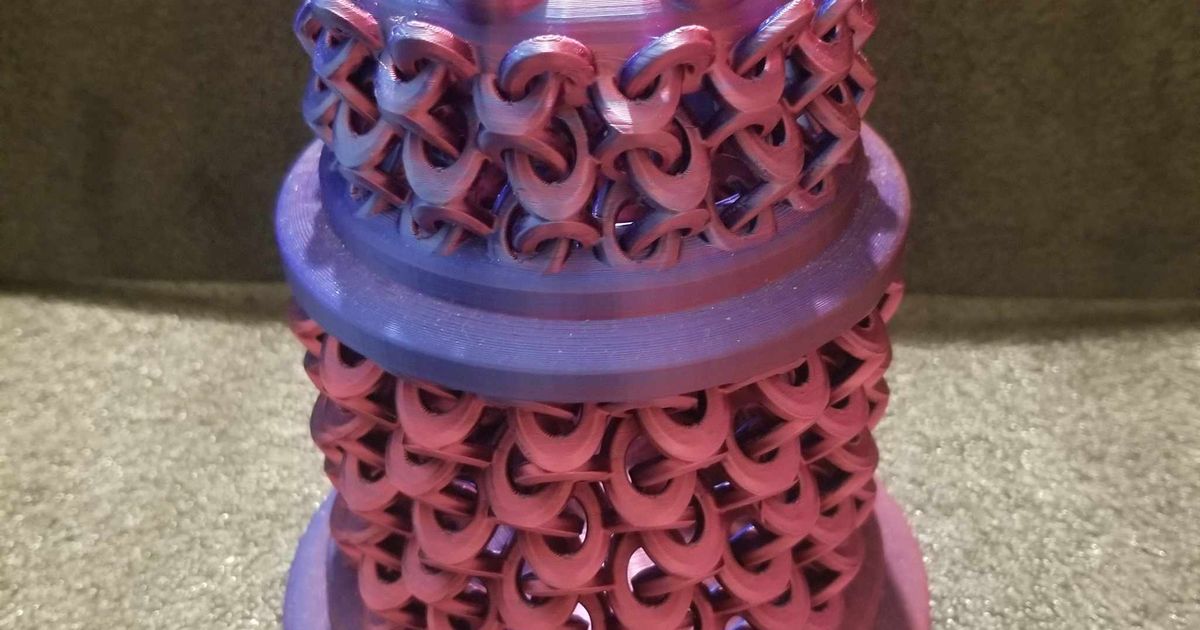 Shakaworld3D Acorn Dragon Scale Vase by Shakaworld3D | Download free ...