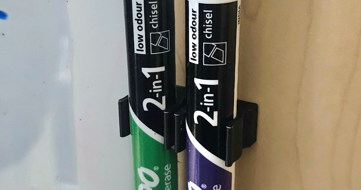 2-in-1 Expo Marker Holder by Discronic | Download free STL model ...