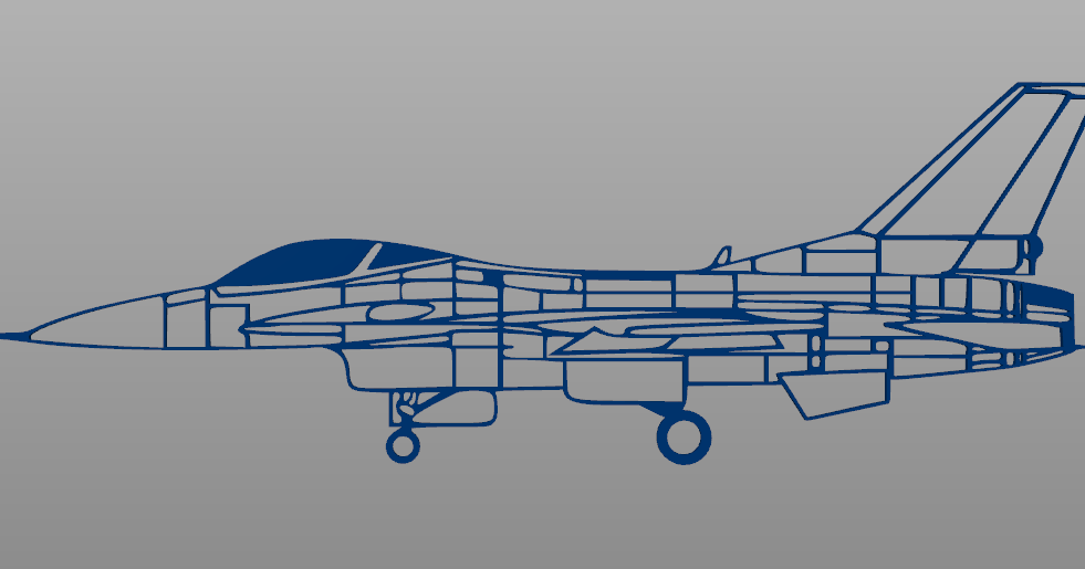 F-16 Fighting Falcon wall art by Ts3D | Download free STL model ...