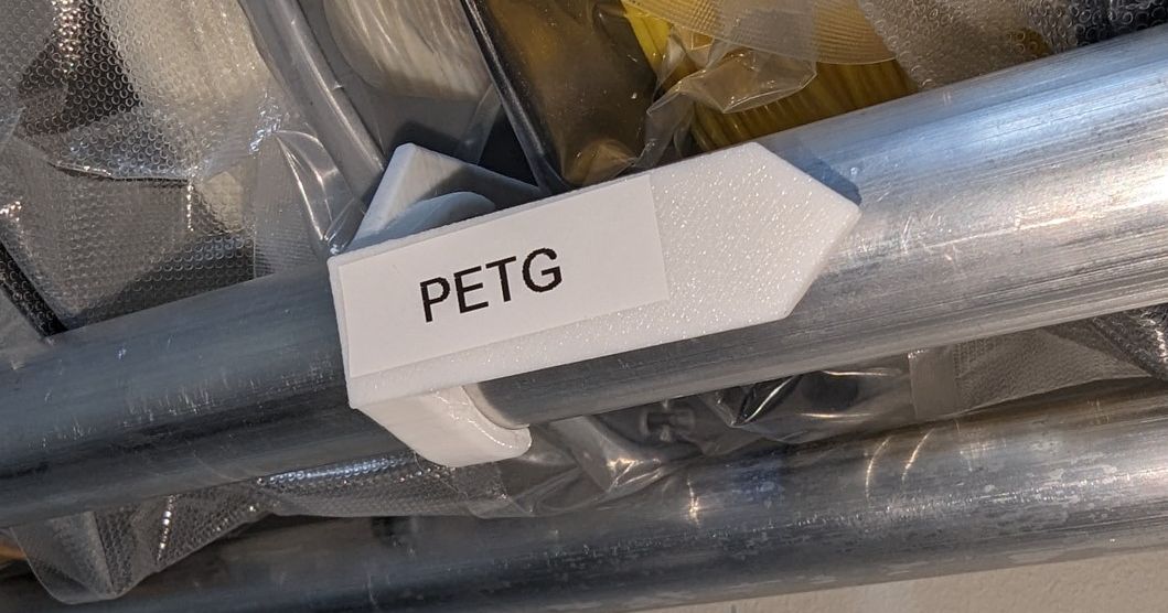 Labels for spool wall rack by aklabs | Download free STL model ...