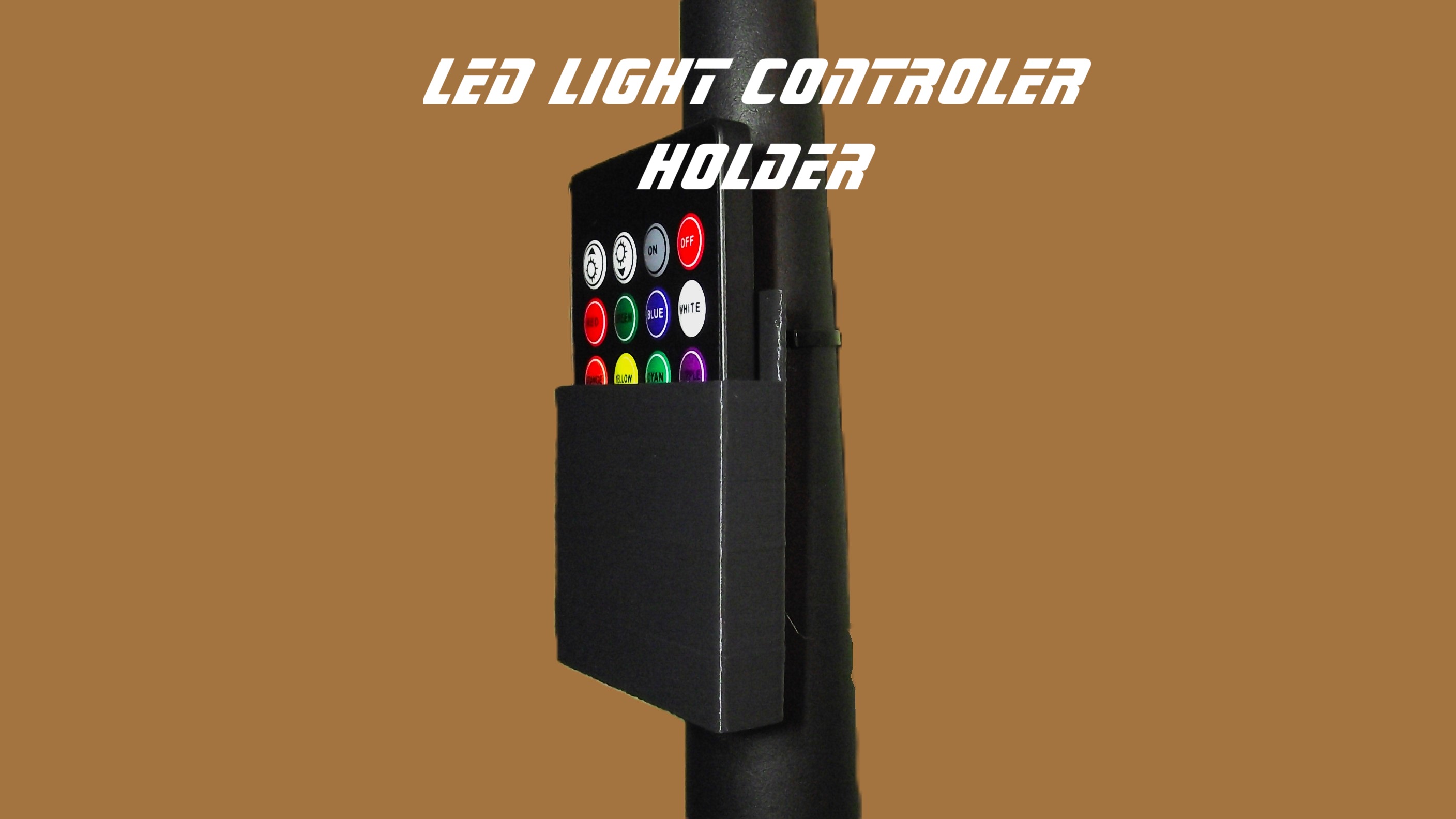 Led light controler holder by Prostě já | Download free STL model ...