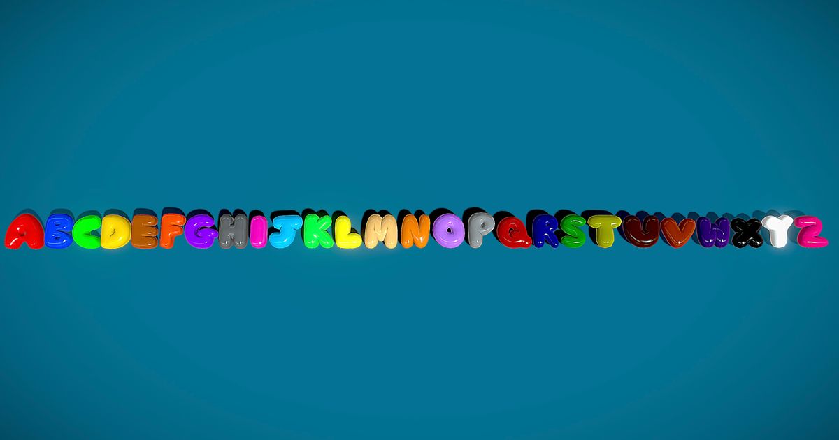 3D Bubble Letters of the Alphabet by Joe | Download free STL model ...