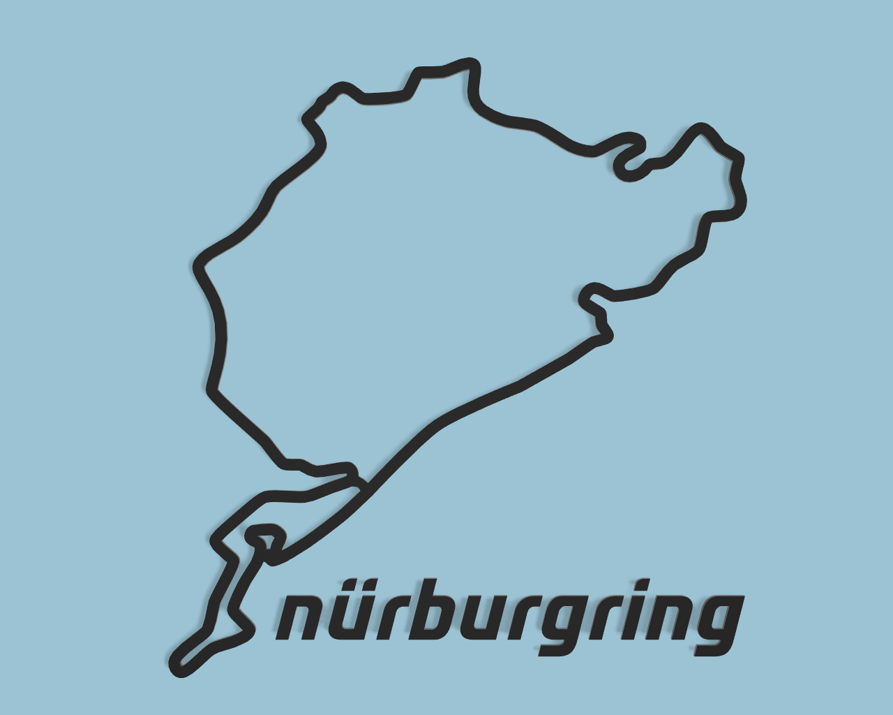 Nurburgring race track by LayerZed | Download free STL model ...