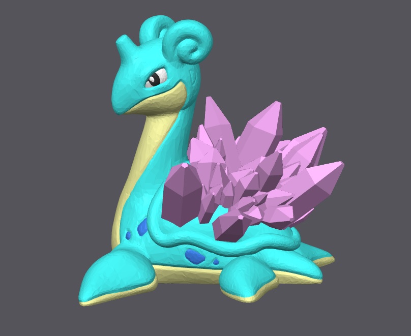 Crystal Lapras - Pokemon - Multicolor by Deltree3D | Download free STL ...