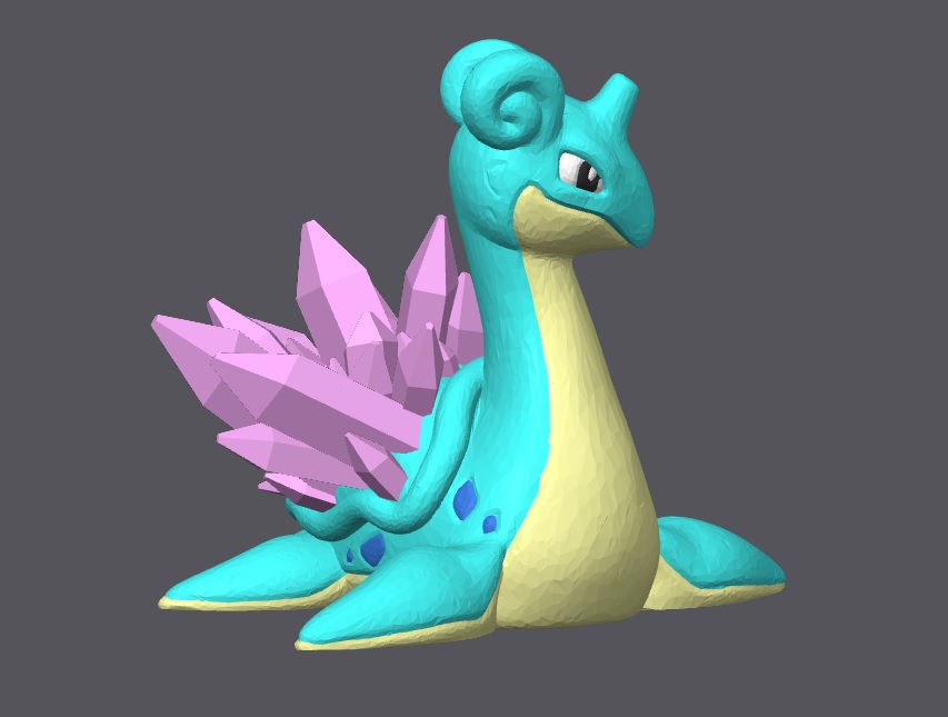 Crystal Lapras - Pokemon - Multicolor by Deltree3D | Download free STL ...