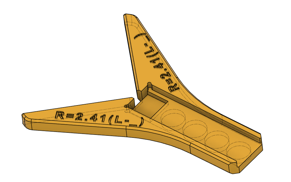 Radius Fillet Gauge print compensation by Armour3D | Download free STL ...