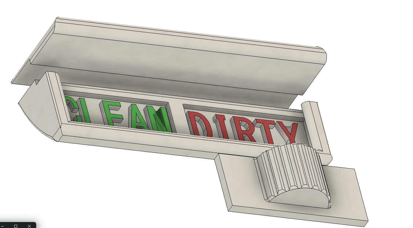 horizontal diswasher sign by Tricker | Download free STL model ...