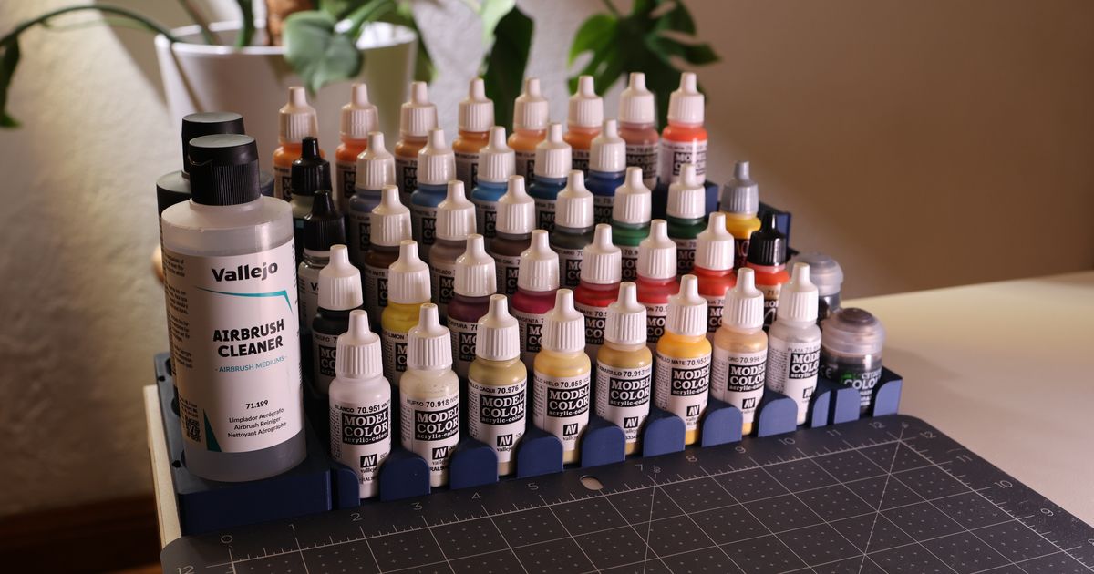Vallejo / Citadel modular Paint rack by STomHacks | Download free STL ...