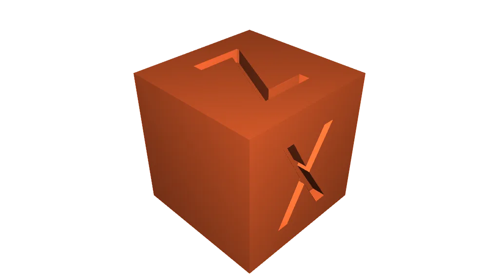 Xyz calibration cube with z offset m letter test by MEGAMES | Download ...