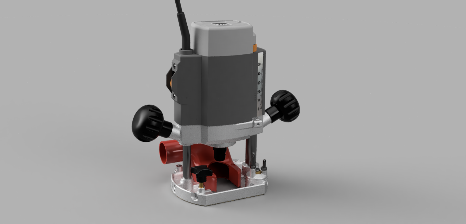 Dust extractor for ELU MOF96 - router by Barko99 | Download free STL ...