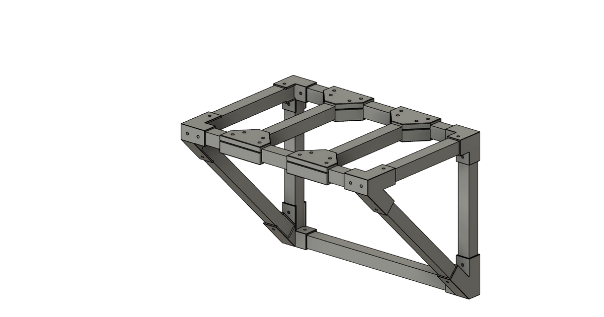 Set of connectors for 16mm square rod/profile by tomkowski | Download ...
