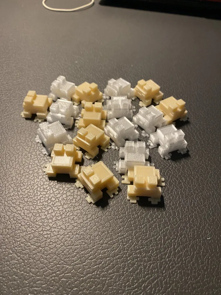 minecraft frog keychain by louishere_0 | Download free STL model ...