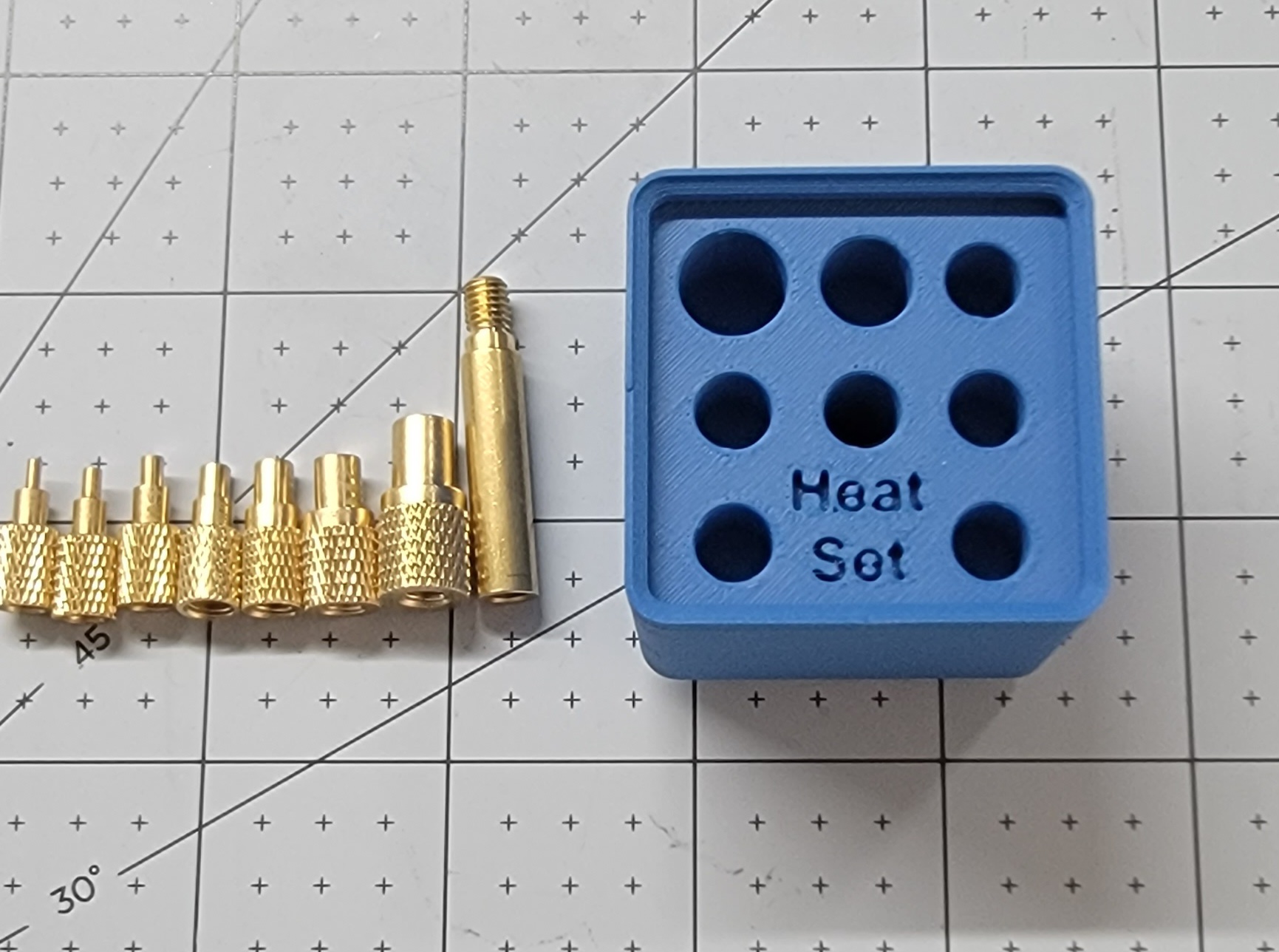 Gridfinity Heat Set Tool Holder by wmeringolo | Download free STL model | Printables.com