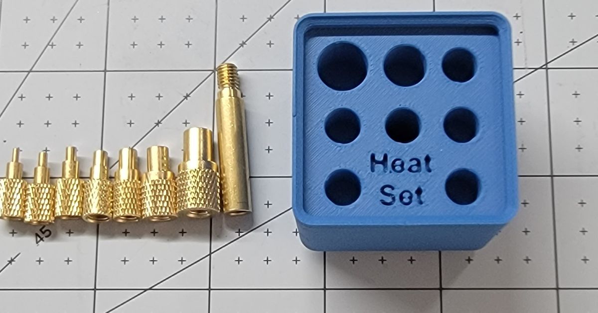 Gridfinity Heat Set Tool Holder by wmeringolo | Download free STL model | Printables.com