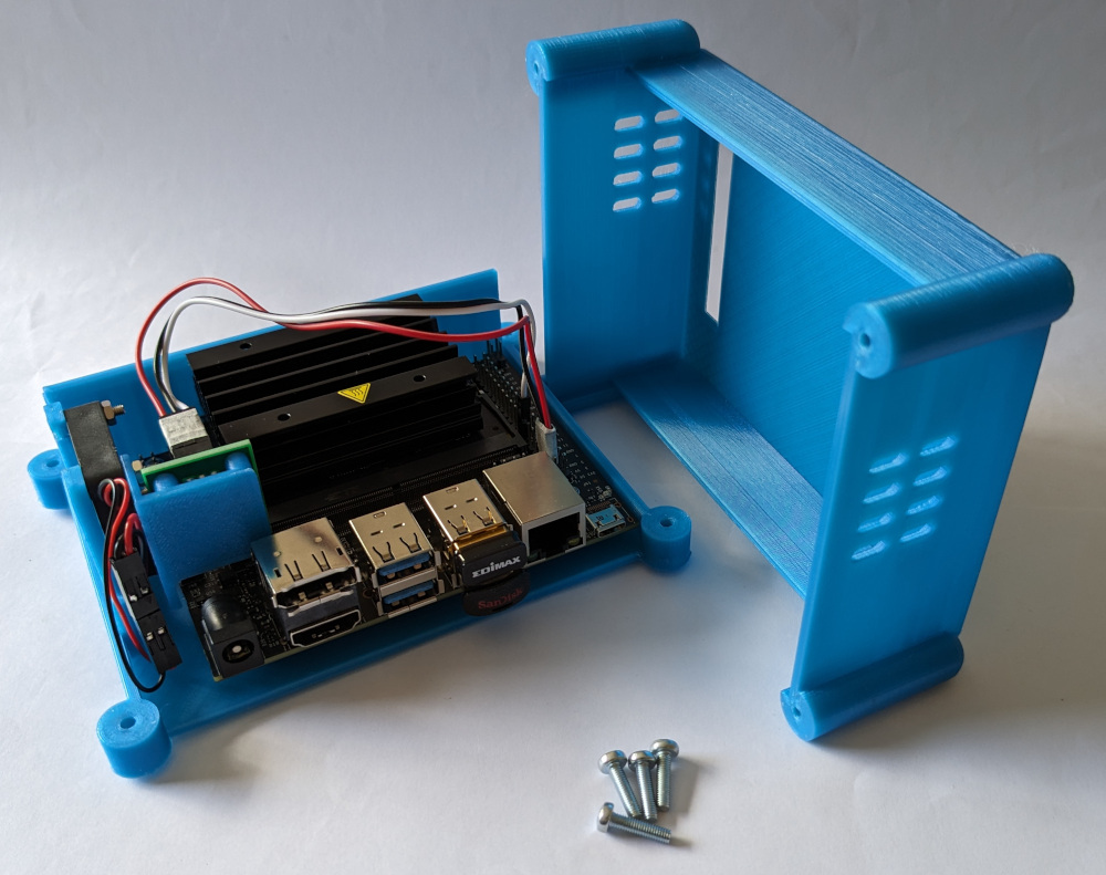 fan cooled NVIDIA Jetson Nano dev kit case by Geoff_B_UK | Download ...