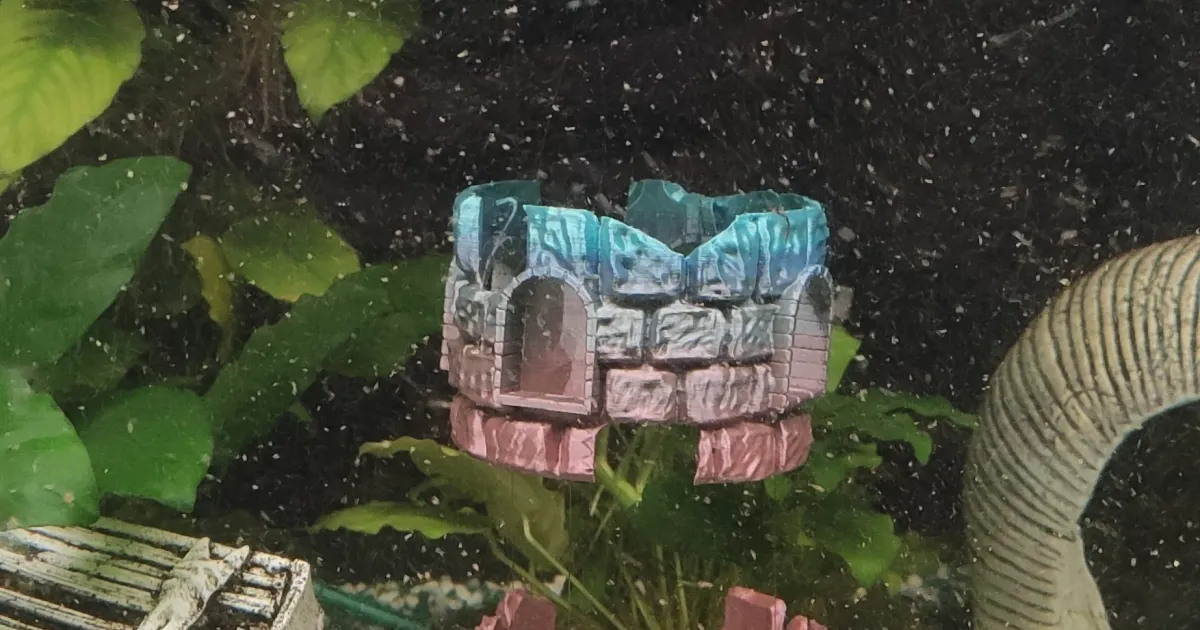 Floating Castle for Fish Tank by Mehdals | Download free STL model ...