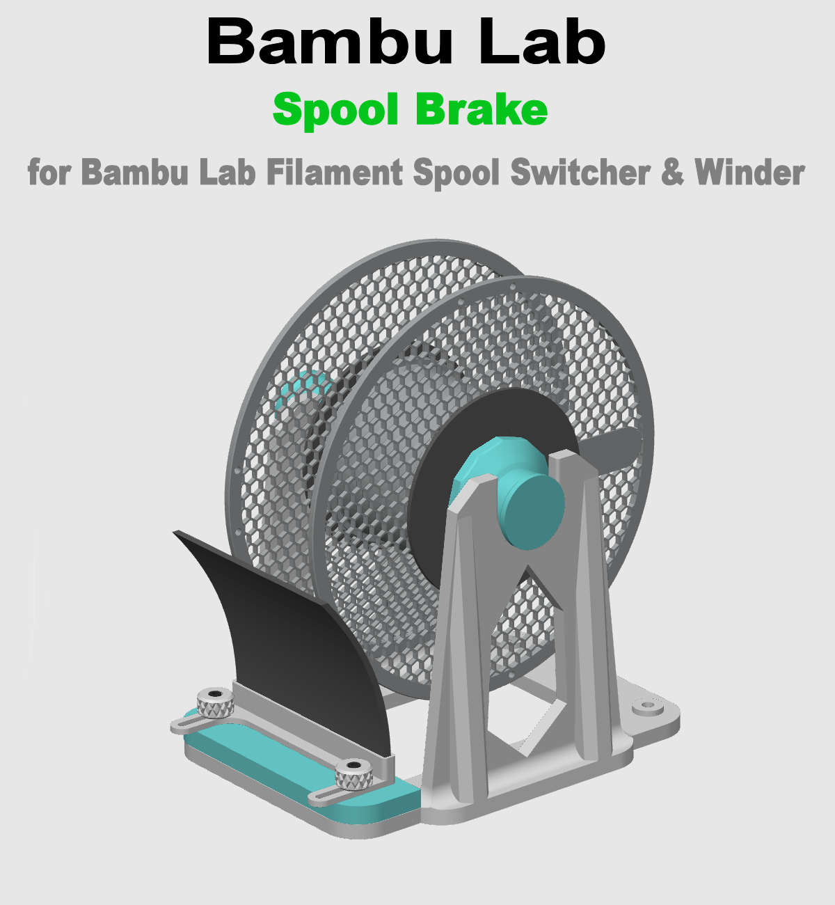 Spool Brake for Bambu Lab Filament Spool Switcher & Donor Spool Frame 2 ...