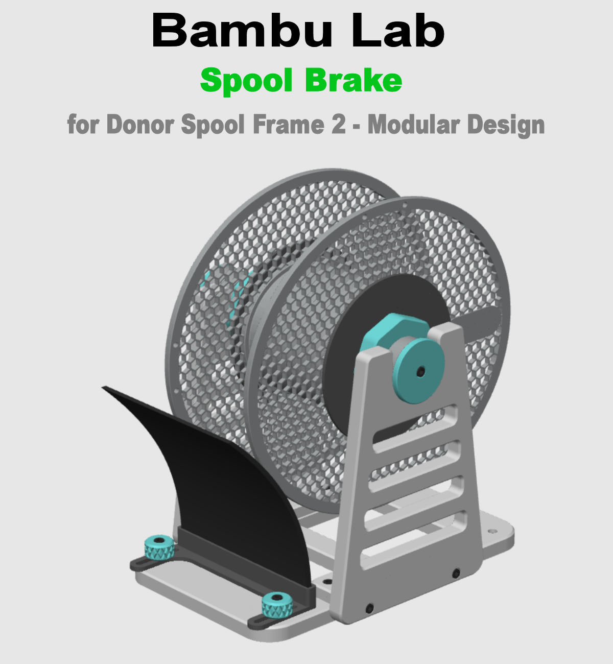 Spool Brake for Bambu Lab Filament Spool Switcher & Donor Spool Frame 2 ...