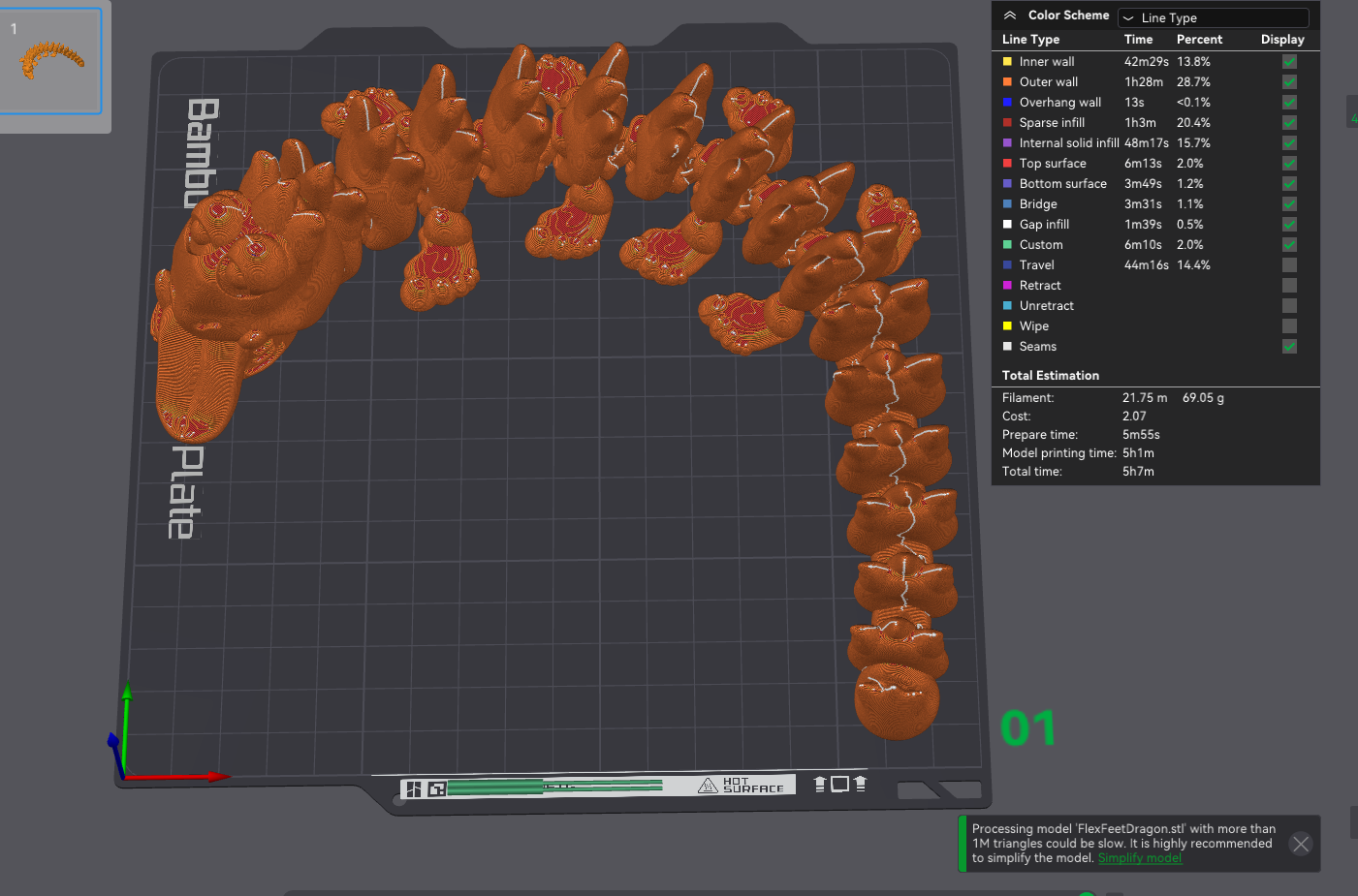 Dragon My Feet Articulated Flexi por FunFam3D | Descargar modelo STL ...