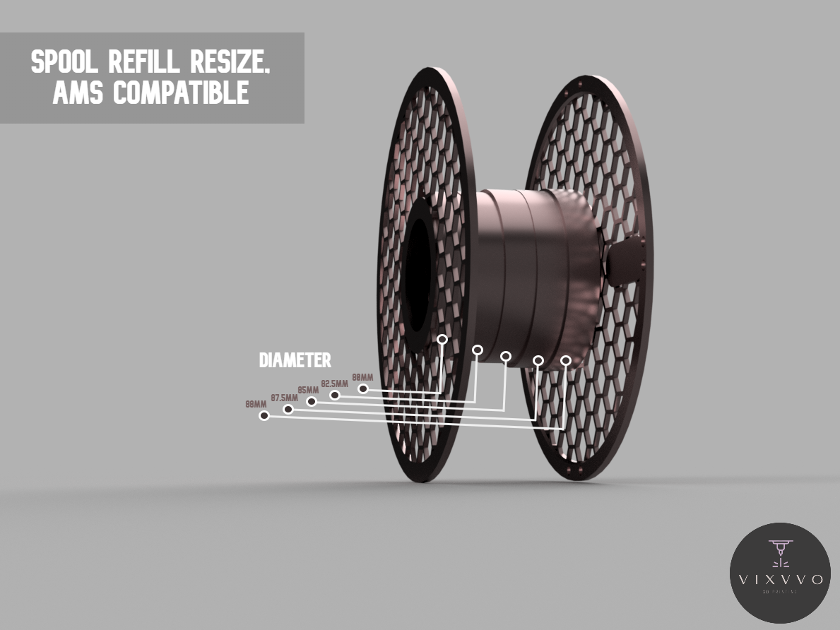 Spool Refill Adapter, AMS Compatible por Vixvvo3D | Descargar modelo ...