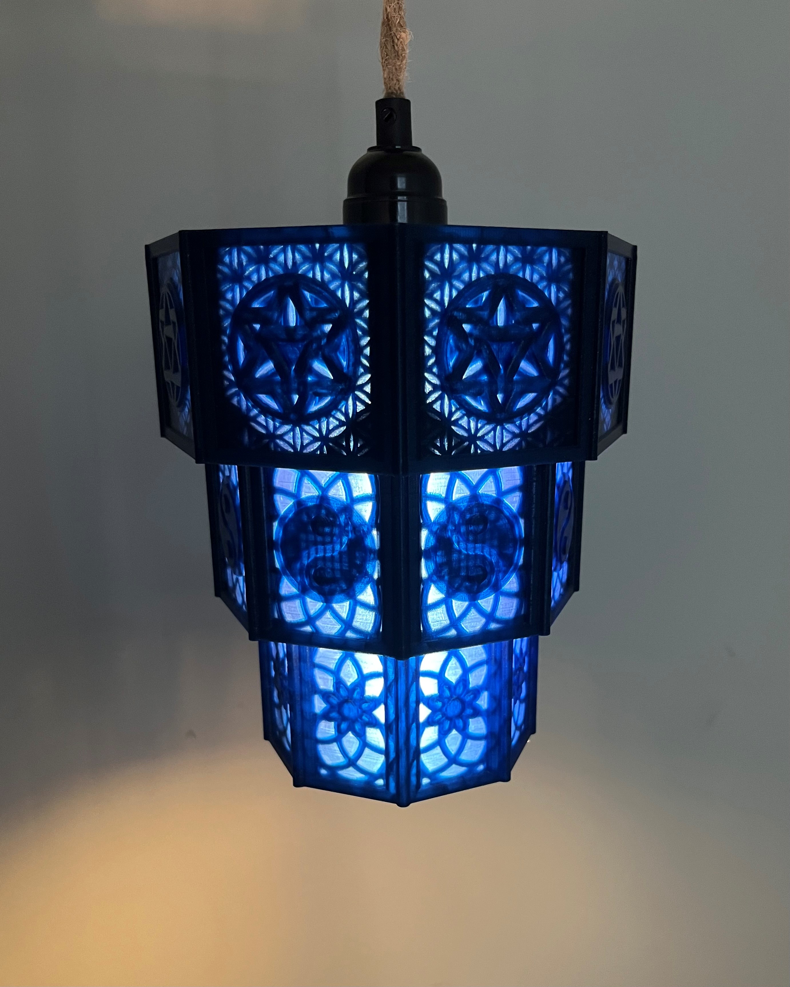 Magical Geometric Shadows Hanging Pendant Lamp Shade by Kaleb Williams ...