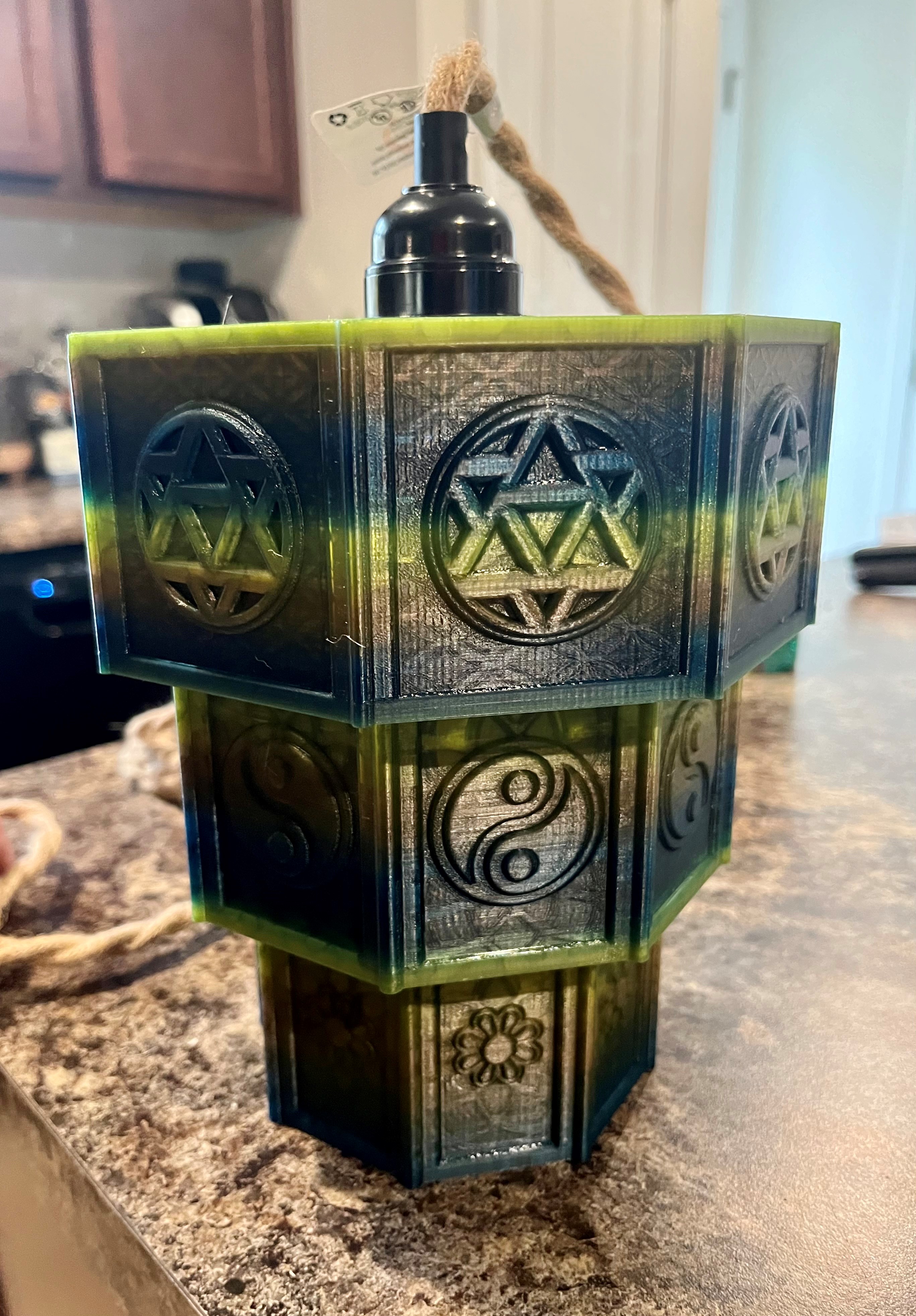 Magical Geometric Shadows Hanging Pendant Lamp Shade by Kaleb Williams ...