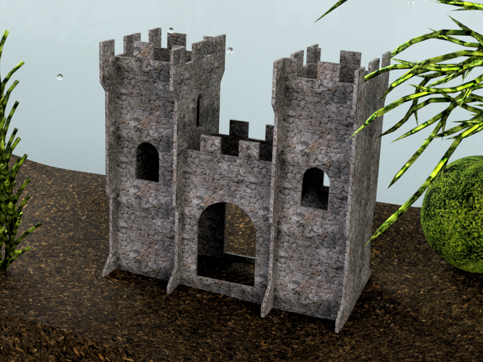 Swim through Castle for Aquarium [No Supports] by HugoWhite | Download ...