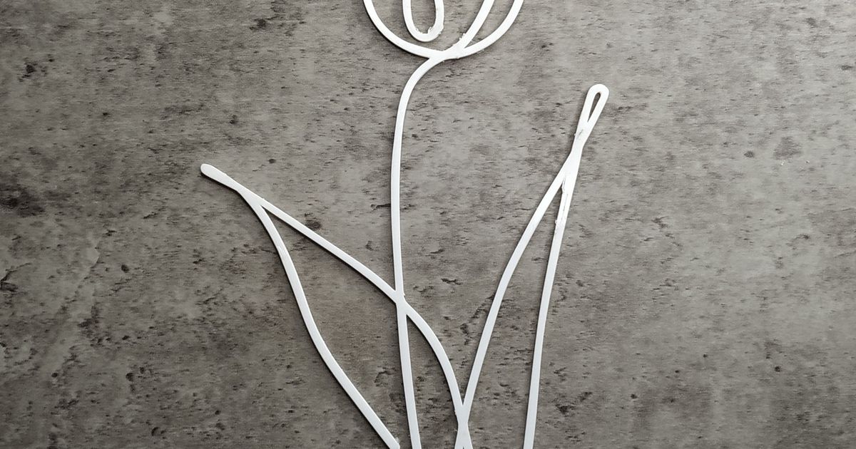 International Women's Day / Valentine's Day Line Rose by Ts3D ...