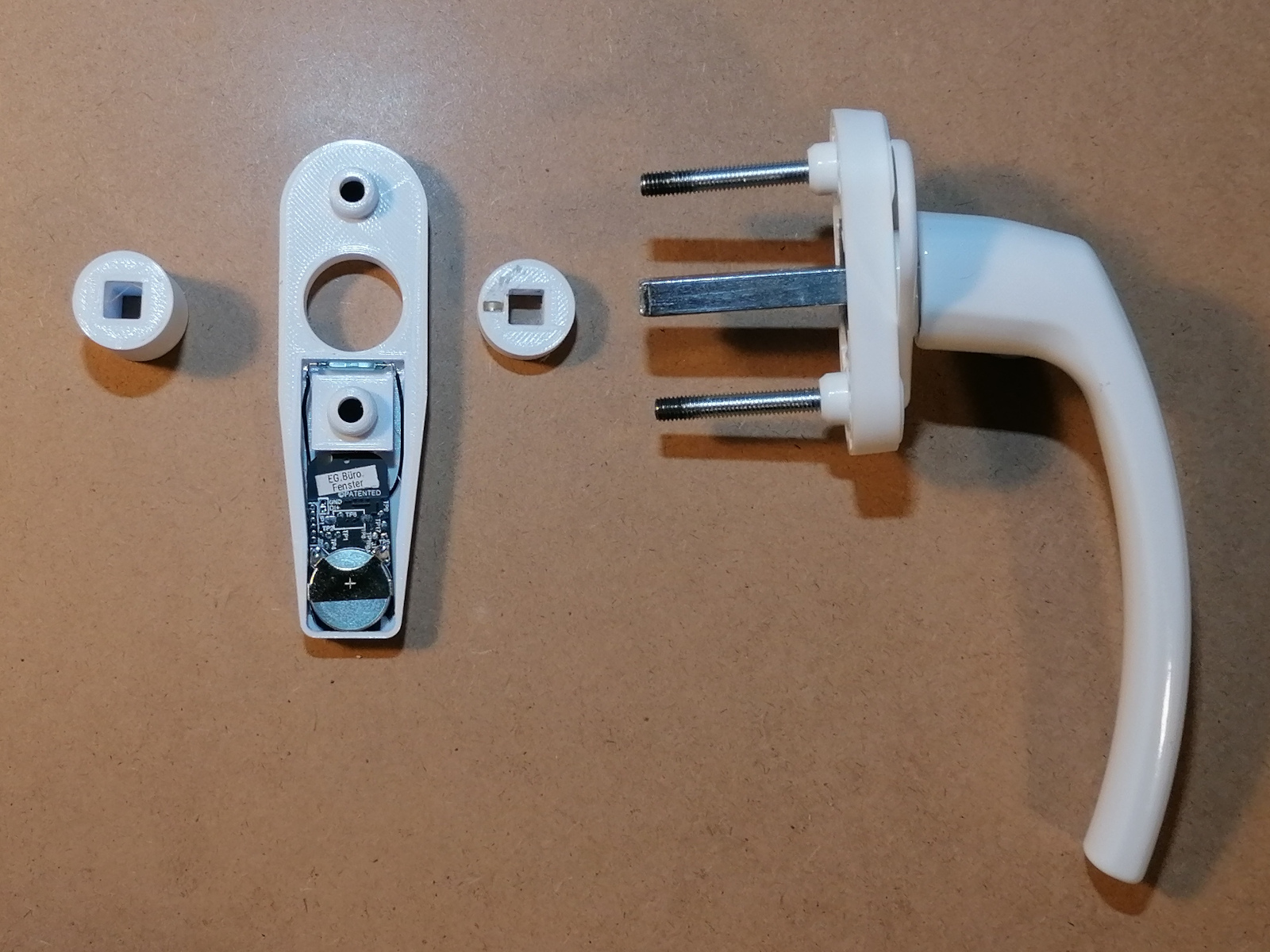 Customizable Window Rotary Handle Adapter for ZigBee Sensors by gromeck ...