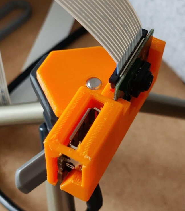 Raspberry pi mini camera tripod stand with usb powered light holder by ...