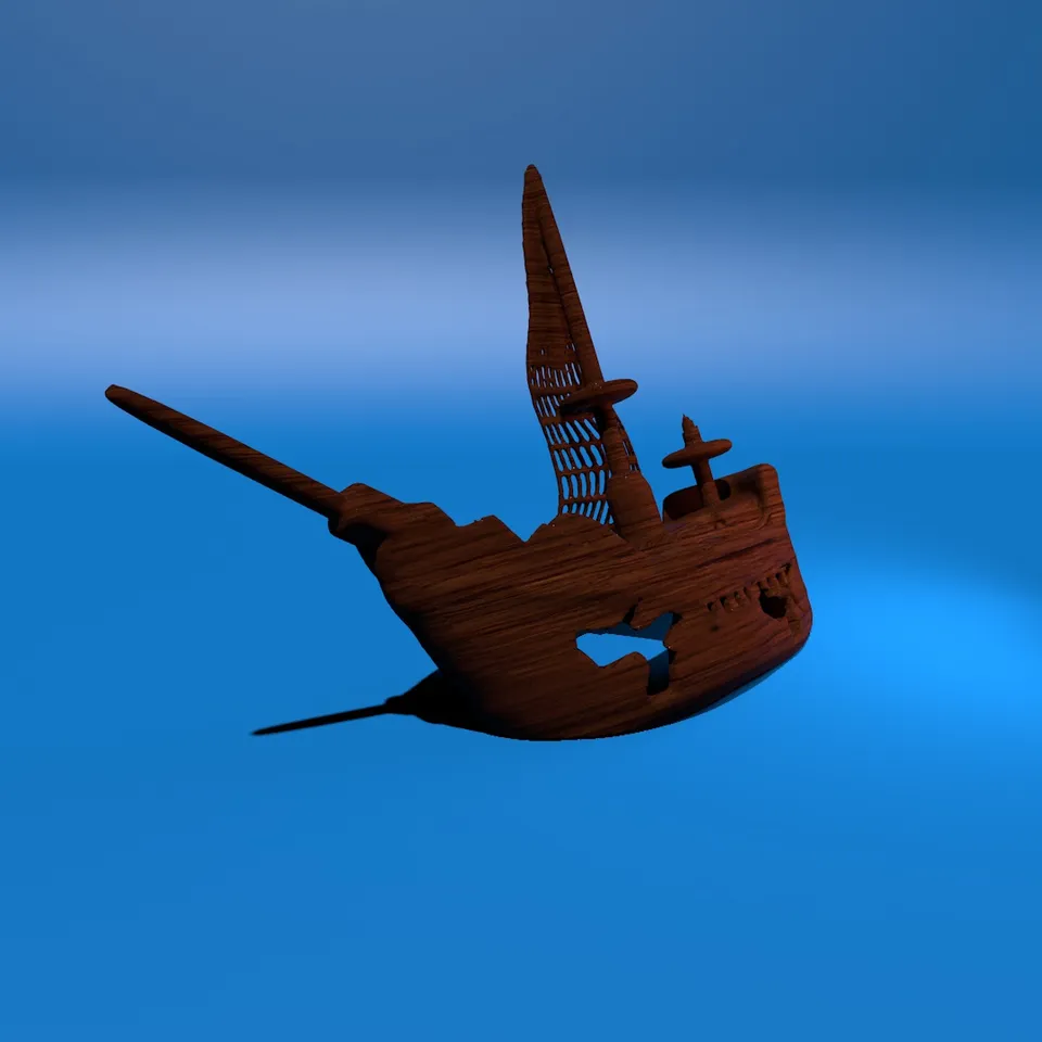 shipwreck and barrels by Dark Heaven | Download free STL model ...
