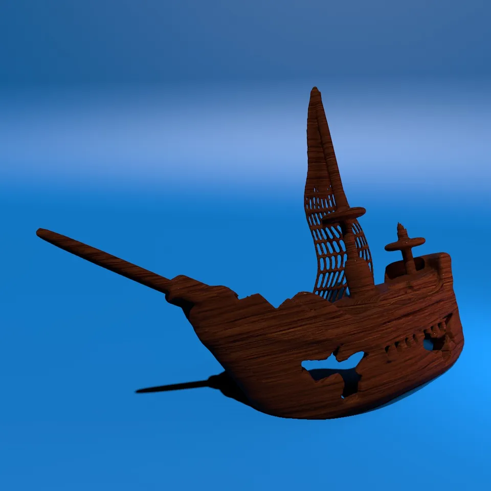 shipwreck and barrels by Dark Heaven | Download free STL model ...
