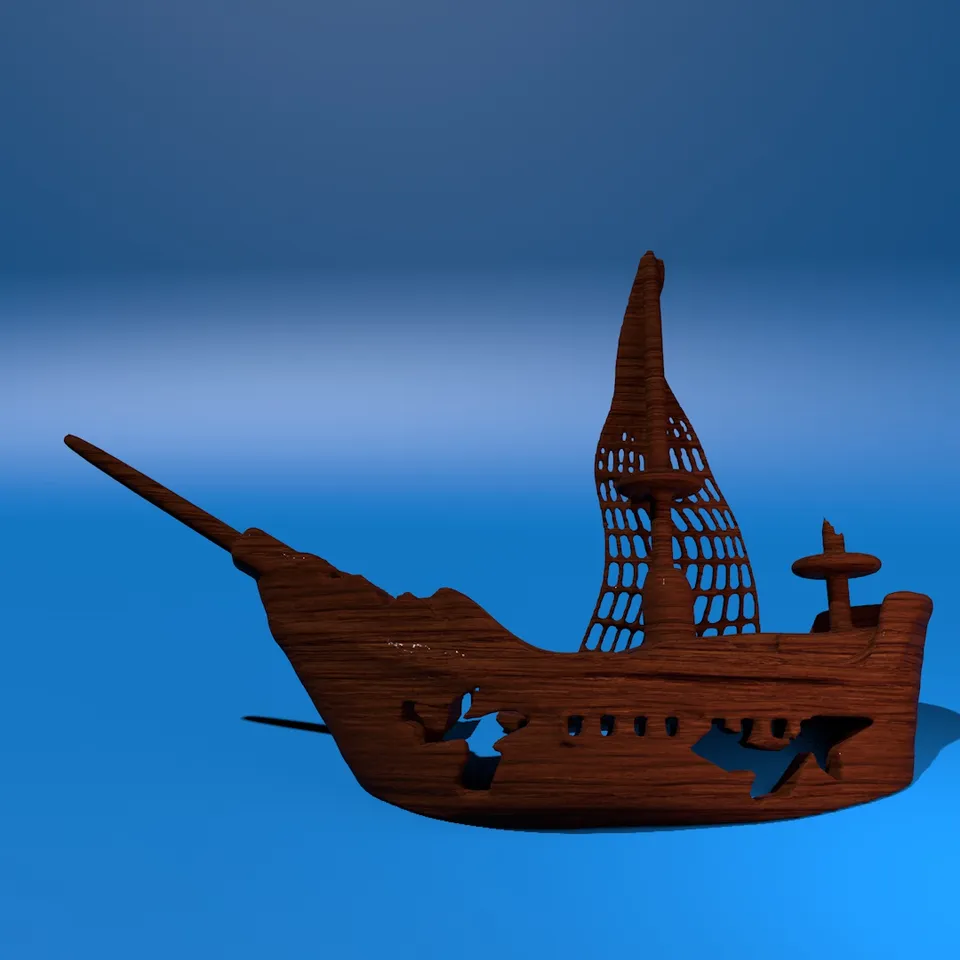 shipwreck and barrels by Dark Heaven | Download free STL model ...
