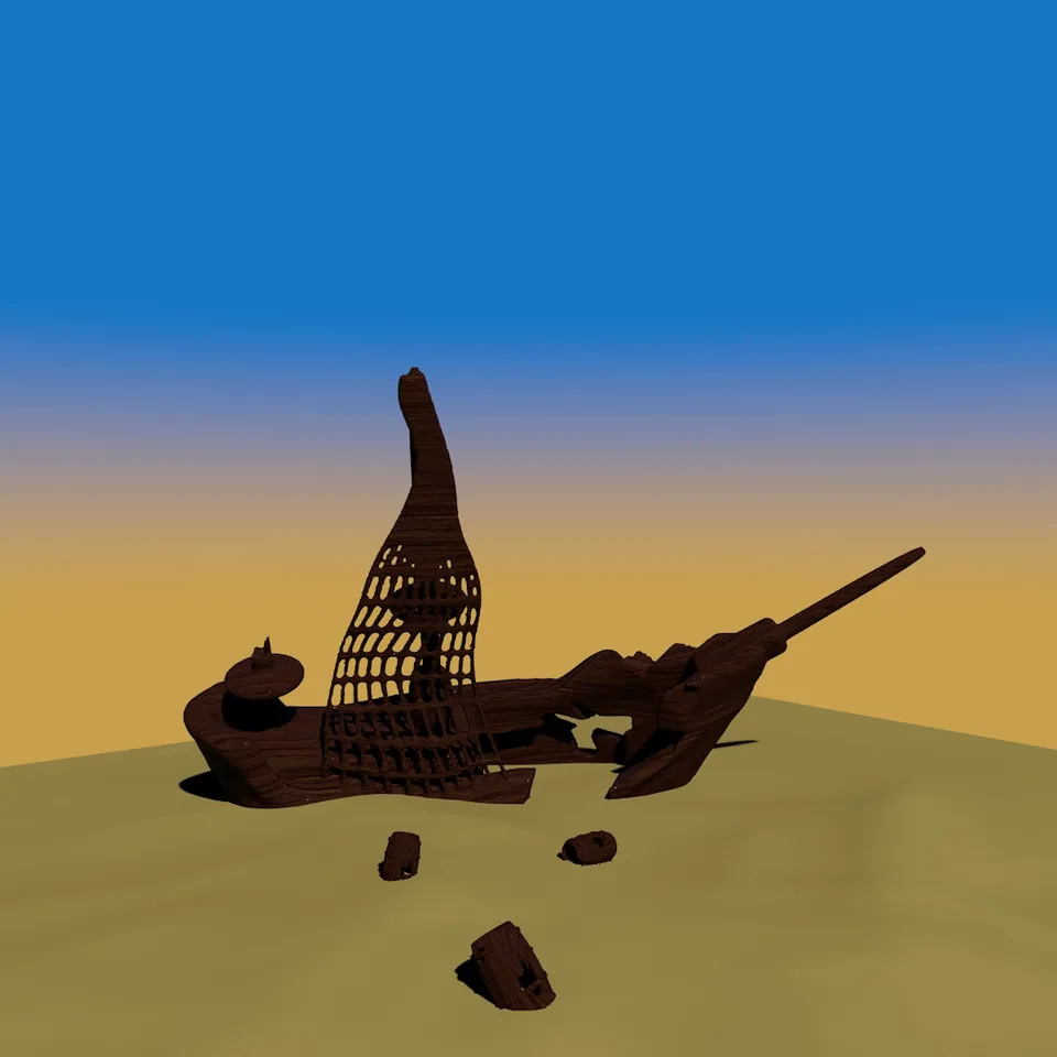 shipwreck and barrels by Dark Heaven | Download free STL model ...