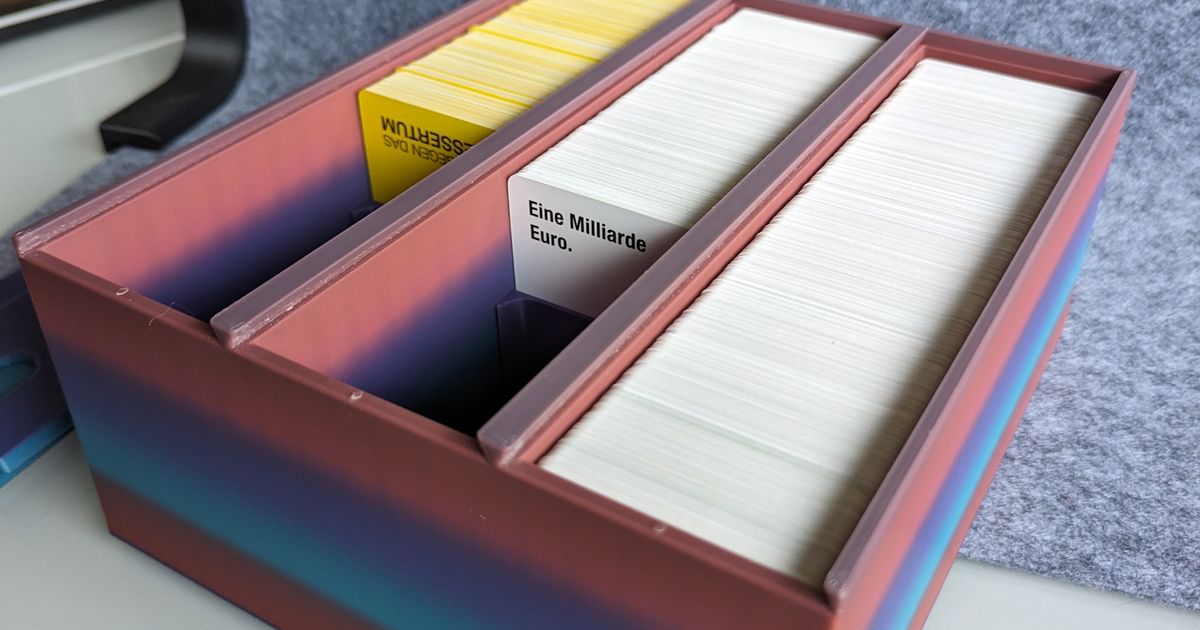 Kampf gegen das Spießertum (Cards Against Humanity) Card Box/Karten Box ...