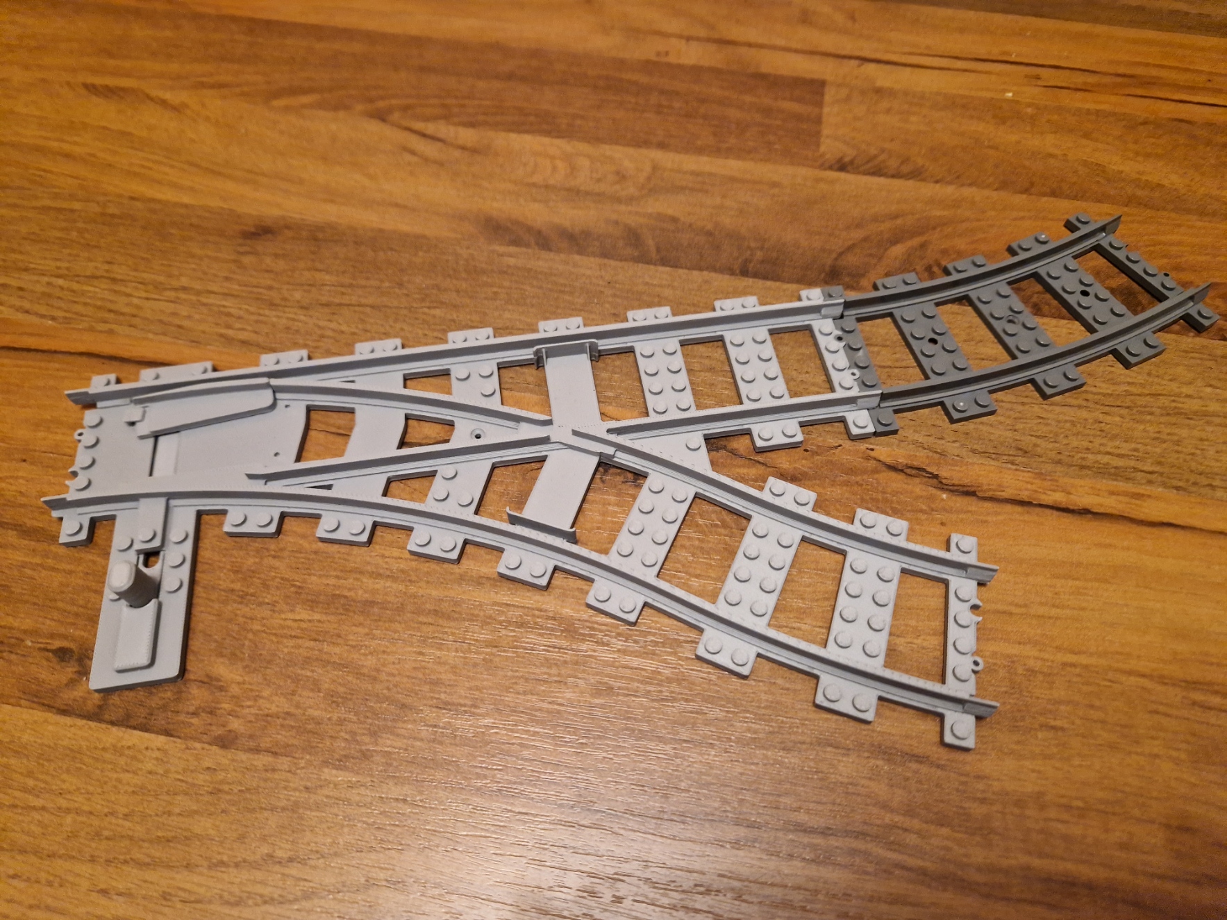 LEGO Train Track Switch left and right by 3DMegoldasok | Download free ...