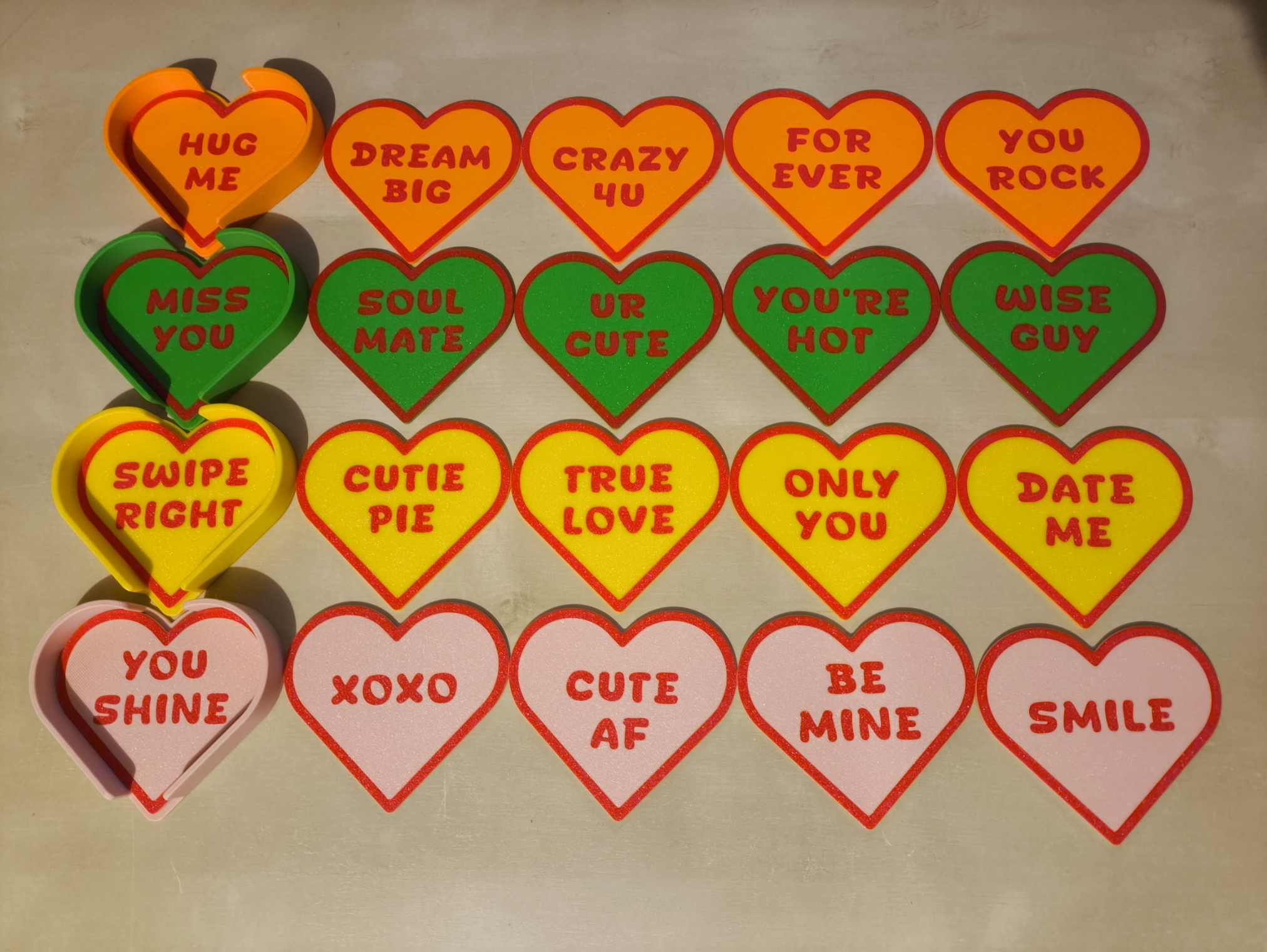 Sweetheart Sentiments Coaster Collection: Valentine's Day Edition with ...