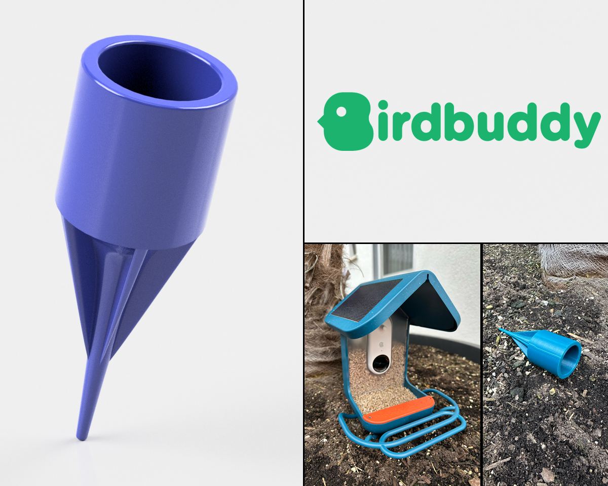 Bird Buddy ground spike (easy print) by PrintFabLab | Download free STL ...