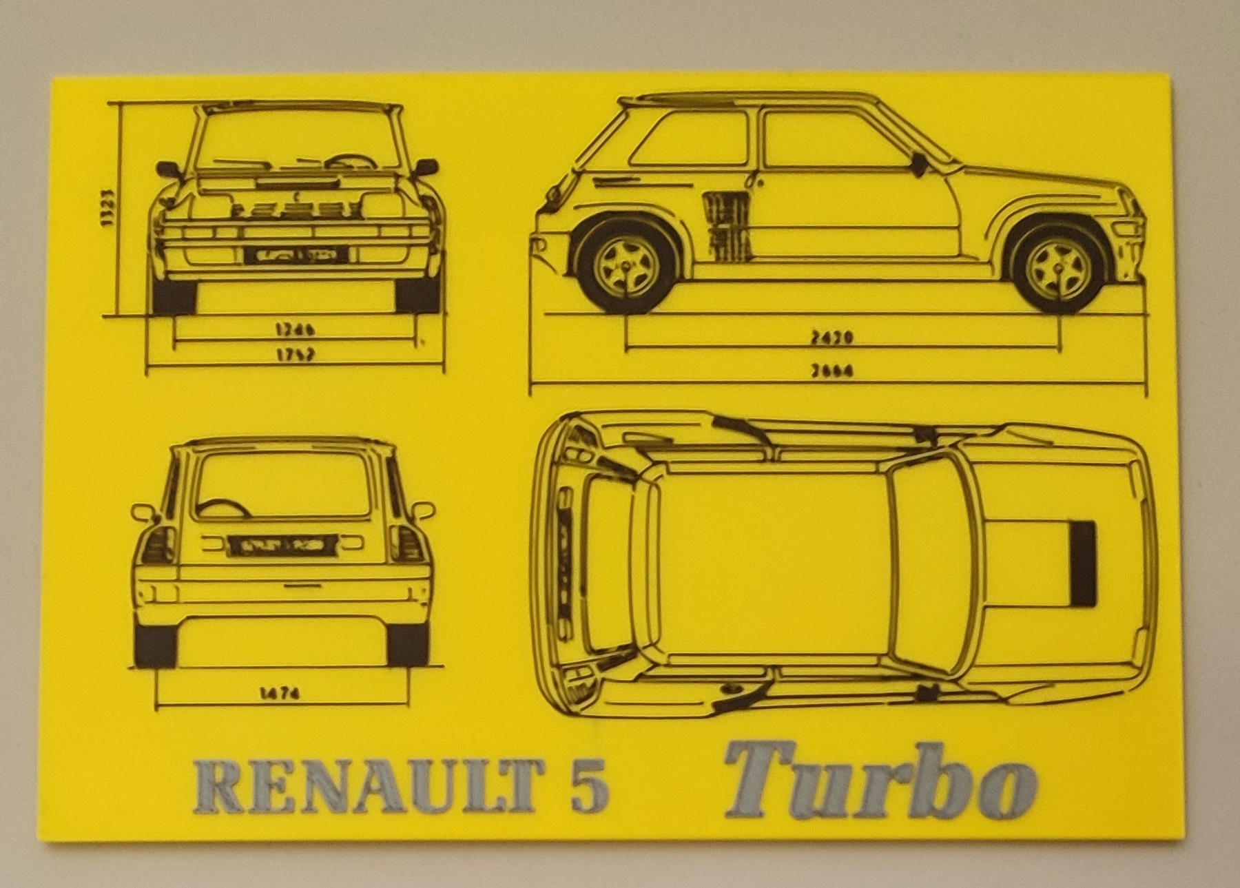 Blueprint Renault 5 Turbo by Printitou3D | Download free STL model ...